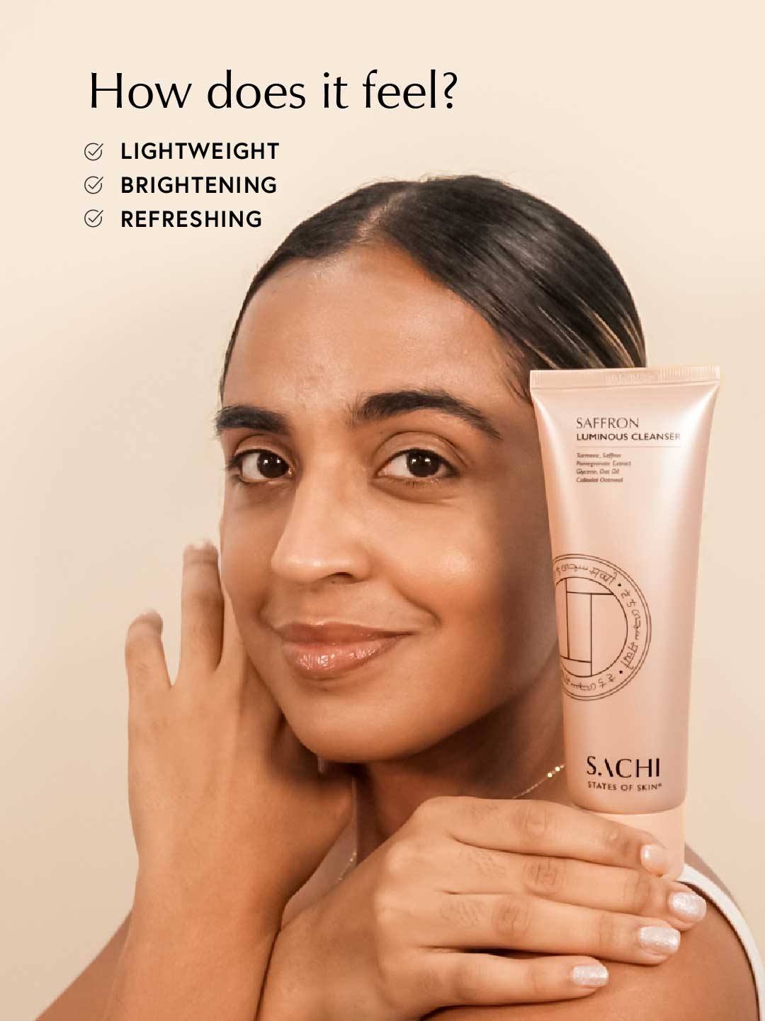 Saffron Luminous Cleanser - 120ml – Sachi Skin
